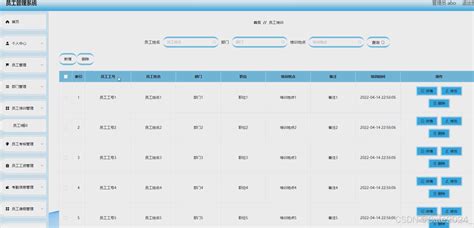 Springboot员工管理系统6zinc（程序源码数据库调试部署开发环境） Csdn博客
