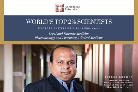 Ritesh Shukla Recognised In The Worlds Top 2 Scientists List Stanford