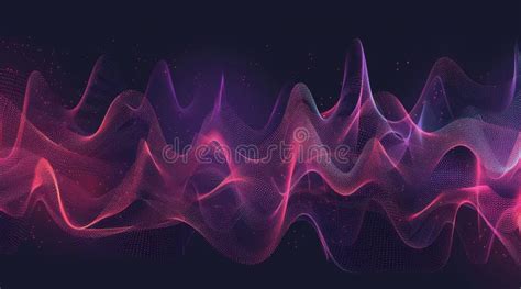 An Artistic Representation Of Abstract And Colorful Wave Patterns Set Against A Dark Background