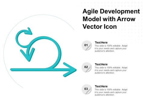 Agile Development Model With Arrow Vector Icon Ppt PowerPoint Presentation Gallery Mockup PDF