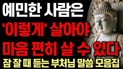 불안하고 예민한 사람들도 마음 편히 살 수 있는 방법 I 생각이 너무 많다면 이렇게 하세요 I 자면서 듣는 부처님 말씀 4