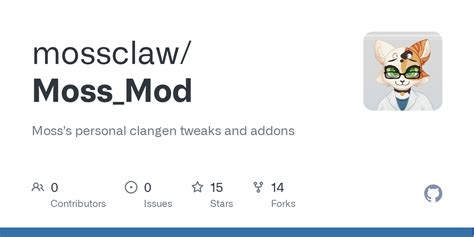 github mossclaw moss mod moss s personal clangen tweaks and addons