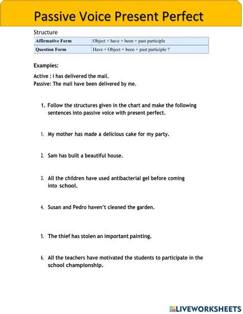 Passive Voice P Free Interactive Worksheets 2268538