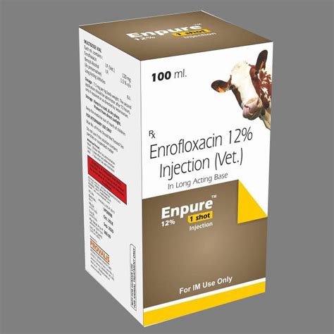 100ml Enrofloxacin Veterinary Injection Prescription Packaging Type Box At Rs 250 In Ludhiana