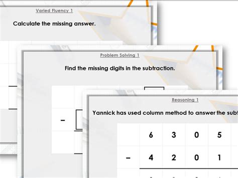 year 5 maths subtract more than 4 digits lesson autumn block 2 by