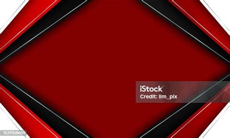 Abstract Red Black Gradient Geometric Overlap Shape Background Vector