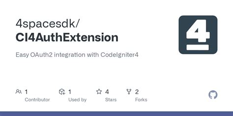 github 4spacesdk ci4authextension easy oauth2 integration with