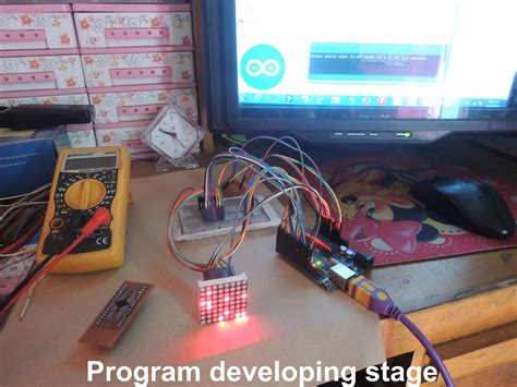 Diy Arduino Dot Matrix Wrist Watch 13 Steps With Pictures