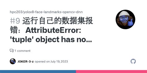运行自己的数据集报错：attributeerror Tuple Object Has No Attribute Flatten · Issue 9 · Hpc203yolov8