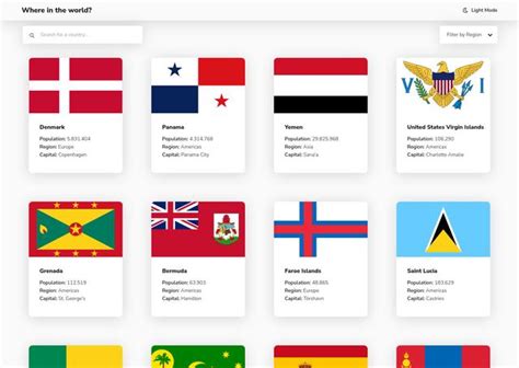 Frontend Mentor Rest Countries Using Html5 Sass Javascript Mvc