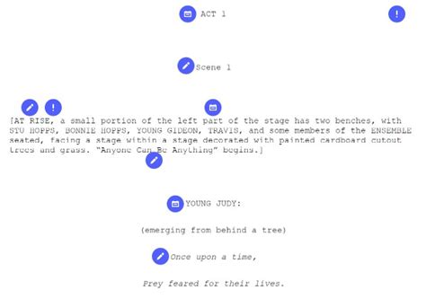 Script Formatting