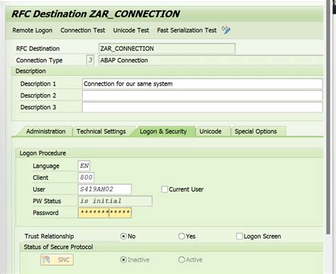 Implementing And Creating A Rfc Destination For The Rfc Function Module