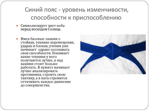 Значение цвета пояса в каратэ - презентация онлайн