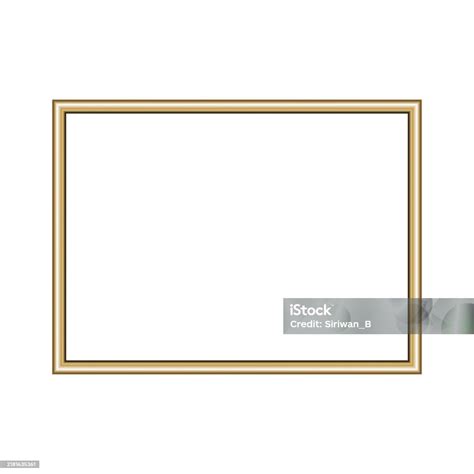 직사각형 골드 프레임 고립 된 고급 사각형 황금 테두리 금 직사각형 프레임 모형 디자인 요소 벡터 일러스트 레이 션 0명에 대한 스톡 벡터 아트 및 기타 이미지 Istock