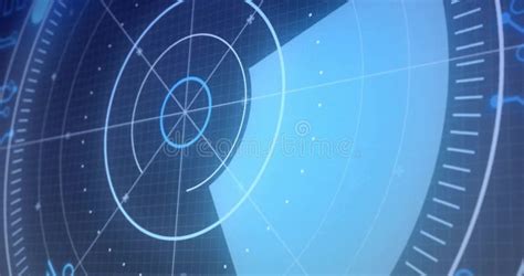 Animation Of Scope Scanning And Digital Data Processing Over Black Background Stock Footage