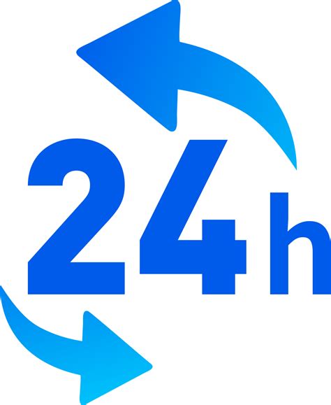 24 Hour Clock Icon For Timekeeping Or Scheduling 21353313 Png