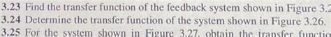 Solved Find The Transfer Function Of The Feedback Chegg
