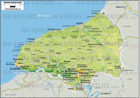 Carte De La Seine Maritime Seine Maritime Carte Des Villes Communes