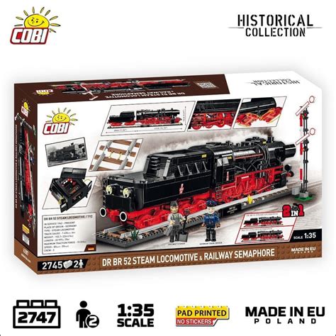 Drb Class 52 Steam Locomotive And Semaphore Brick Model Cobi 6287 27