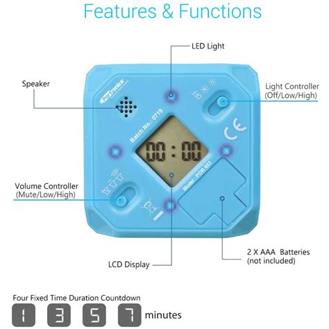 Buy Portronics Countdown Timer Por 653 Blue Online Croma