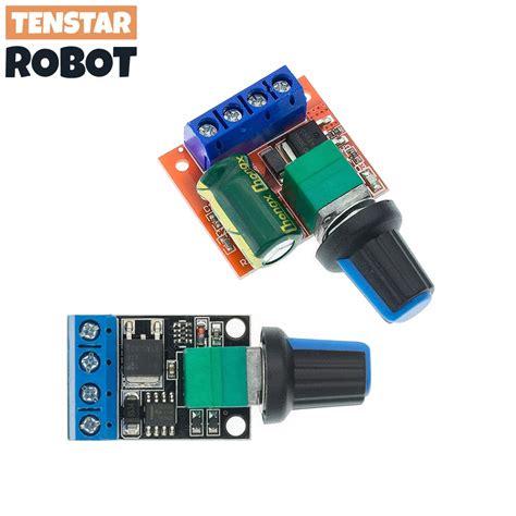 โมดูลควบคุมความเร็วมอเตอร์ Dc Dc 4 5v 35v 24v 5a 10a 90w Pwm 12v ขนาดเล็ก ปรับได้ Shopee Thailand