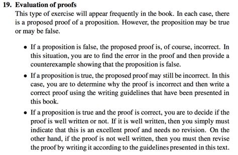 Solved 19 Evaluation Of Proofs This Type Of Exercise Will