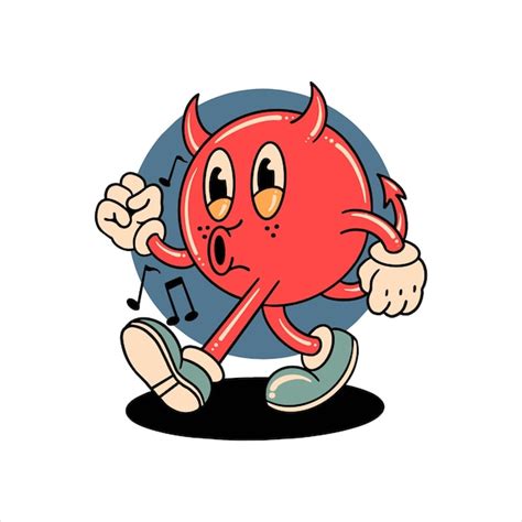 Premium Vector Little Devil Cartoon Vector Design