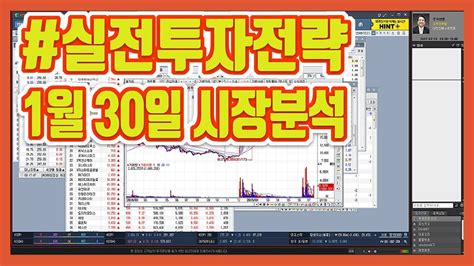 이승조의 주식투자 주식시장분석 및 실전투자전략 2020년 1월 30일 Youtube