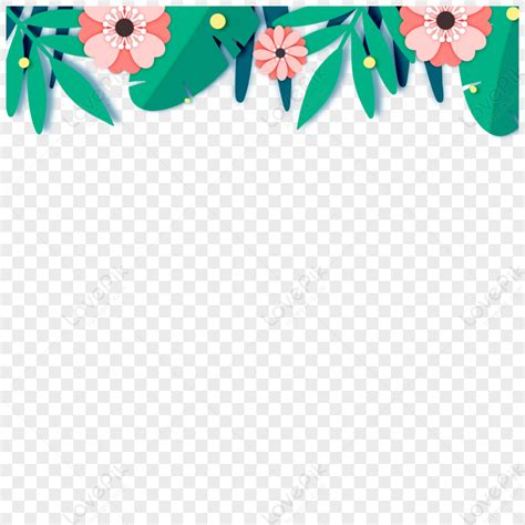 분홍색 꽃과 잎 테두리 일러스트꽃들화훼핑크 공장