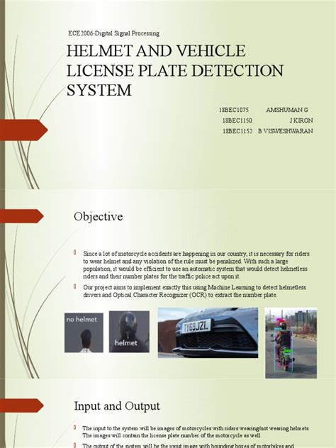Helmet And Vehicle License Plate Detection System Pdf Computer