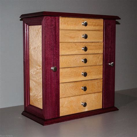 Purple Heart And Birds Eye Maple Jewelry Box Lumberjocks Woodworking