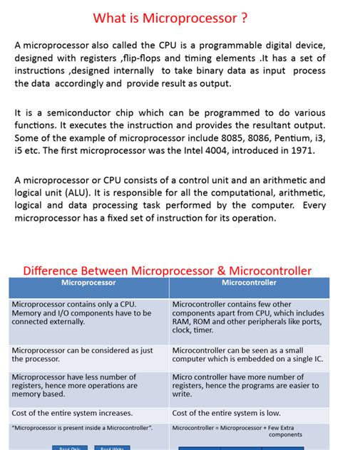 unit i microprocessor pdf central processing unit microcontroller