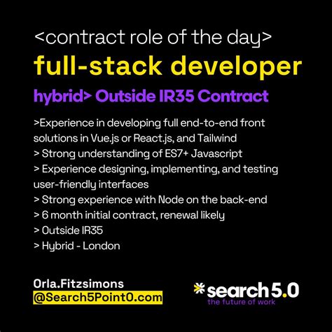 Orla Fitzsimons On Linkedin React Node Contract London Software