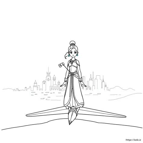 Korra Halaman Mewarnai