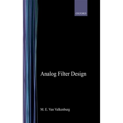 pre owned analog filter design hardcover 9780195107340 by m e van