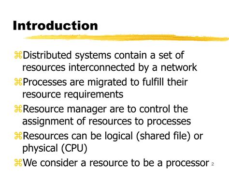 Ppt Resource Management In Distributed Systems Powerpoint