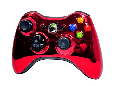 Genuine Xbox 360 Controller Red Chrome Appleby Games