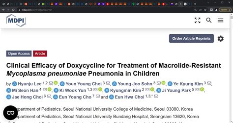 Doxycycline Over Macrolides Results In Better Clinical Outcomes With