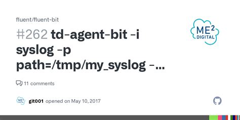 Td Agent Bit I Syslog P Pathtmpmysyslog O Stdout Doesnt Log