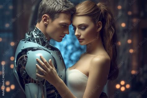 Love Relationship Between A Human And A Robot The Connection Of Human