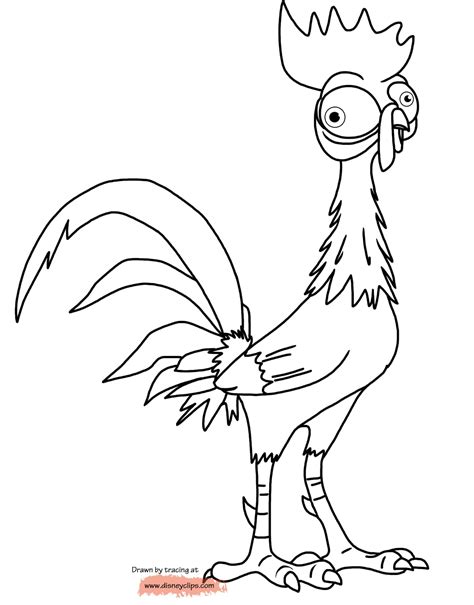 Hay Hay Moana Coloring Pages