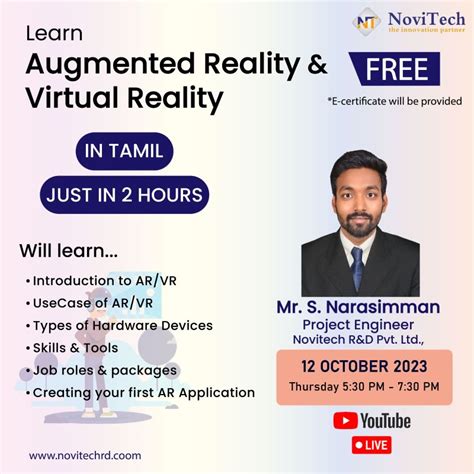 Novitech Randd Pvt Ltd On Linkedin Novitech Arvrmasterclass Arvrtraining Futuretech