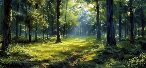 자연의 조화 고요한 숲 장면 키워드 조화 자연 조용한 배경 일러스트 및 사진 무료 다운로드 Pngtree