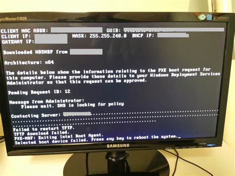 Random PXE Boot Failures Configuration Manager Windows Noob