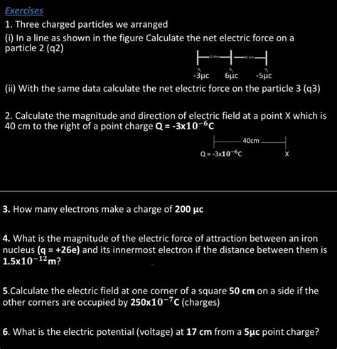 solved exercises 1 three charged particles we arranged i