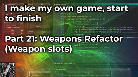 I Make My Own Game Start To Finish Devlog Part 21 Weapons