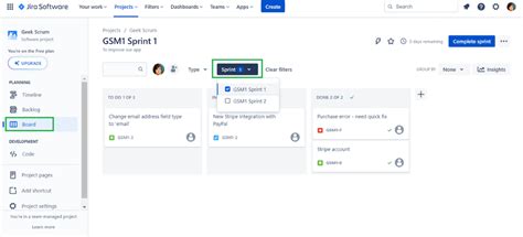 Jira Create Sprint Geeksforgeeks