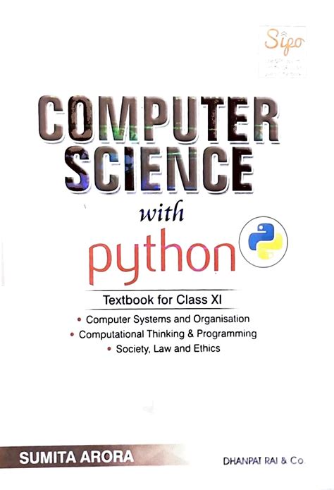 Class 11 Computer Science Python 2025 Sumita Arora
