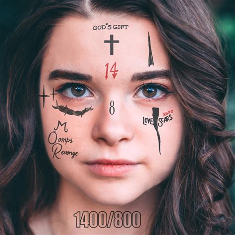 Xxxtentacion Temporary Tattoos Set Xxxtentacion Face Xxxtentacion