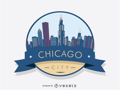 Descarga Vector De Horizonte De La Insignia De Chicago